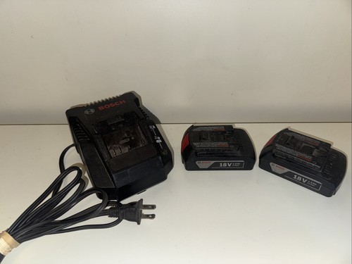 Bosch BC660 Battery Charger And Two Li-ion Batteries | eBay