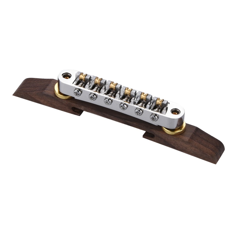 Copper Bridge Roller Saddles With Archtop Rosewood Base Jazz Guitar ...