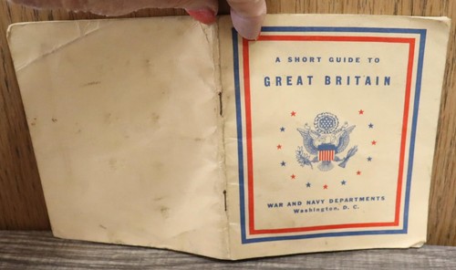 DATE 1942 WWII US ARMY A SHORT GUIDE TO GREAT BRITAIN WAR & NAVY DEPT ...