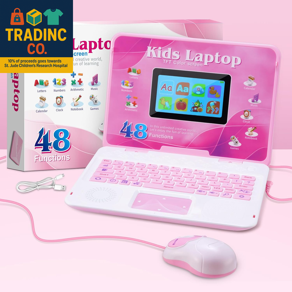 Kids Laptop, Educational Color Screen Laptop with 48 Learning Modes ...