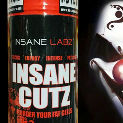 INSANE LABZ CUTZ (45 CAPSULES) fat burner psychotic gold redrum veinz ...