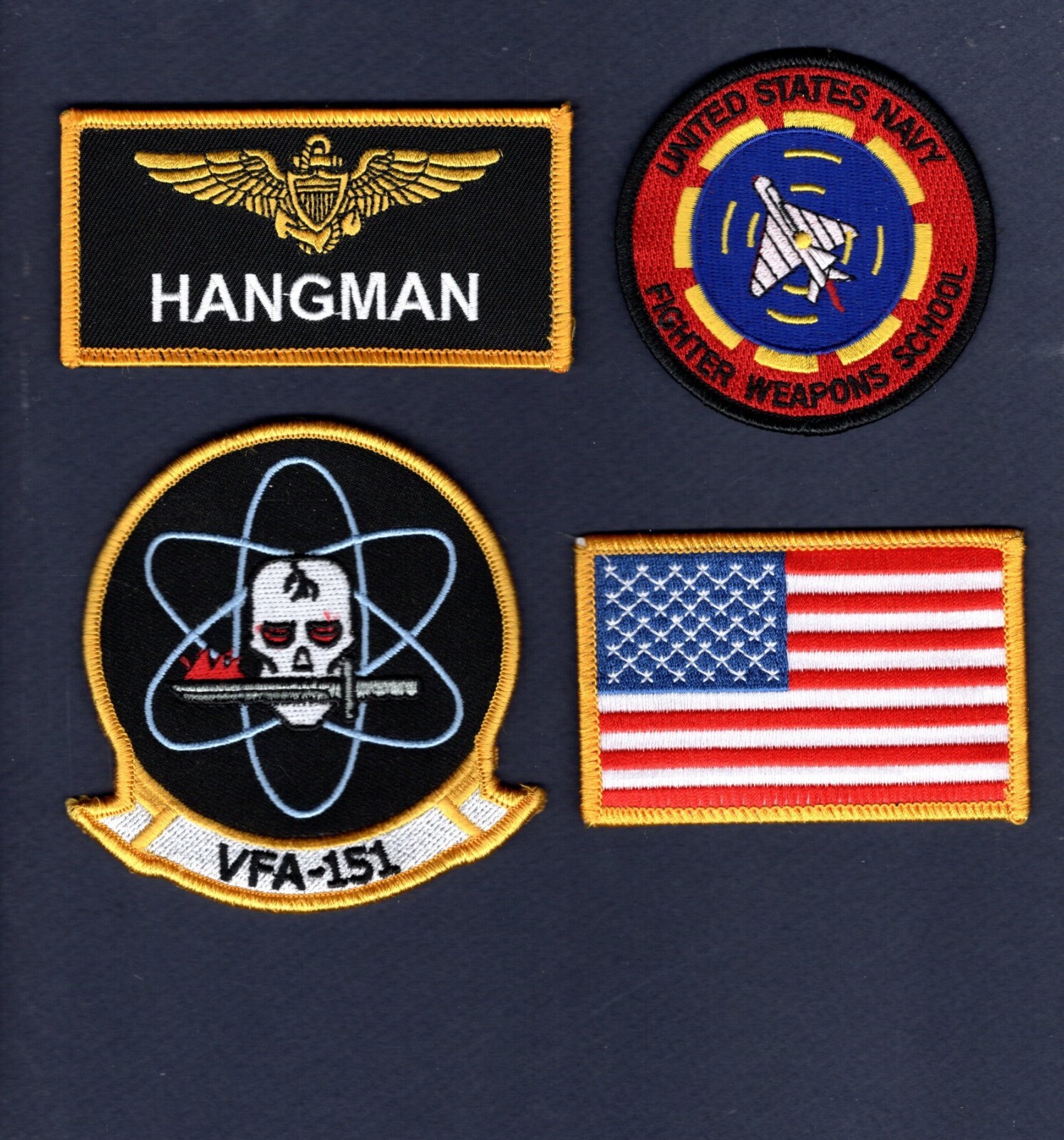 Jake HANGMAN Seresin TOP GUN Maverick Movie EMB Name Tag Squadron Patch ...