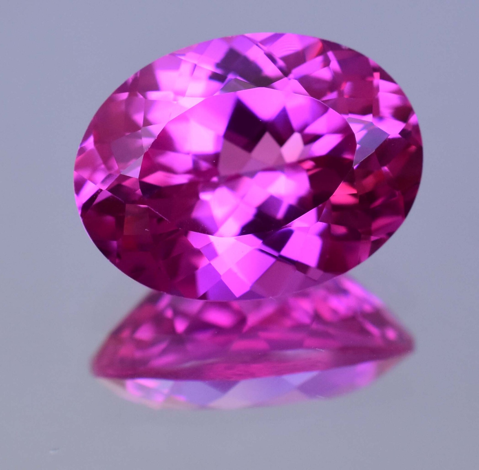 Flawless 19.15 Ct Natural Mogok Pink Ruby Oval Cut Certified Loose ...
