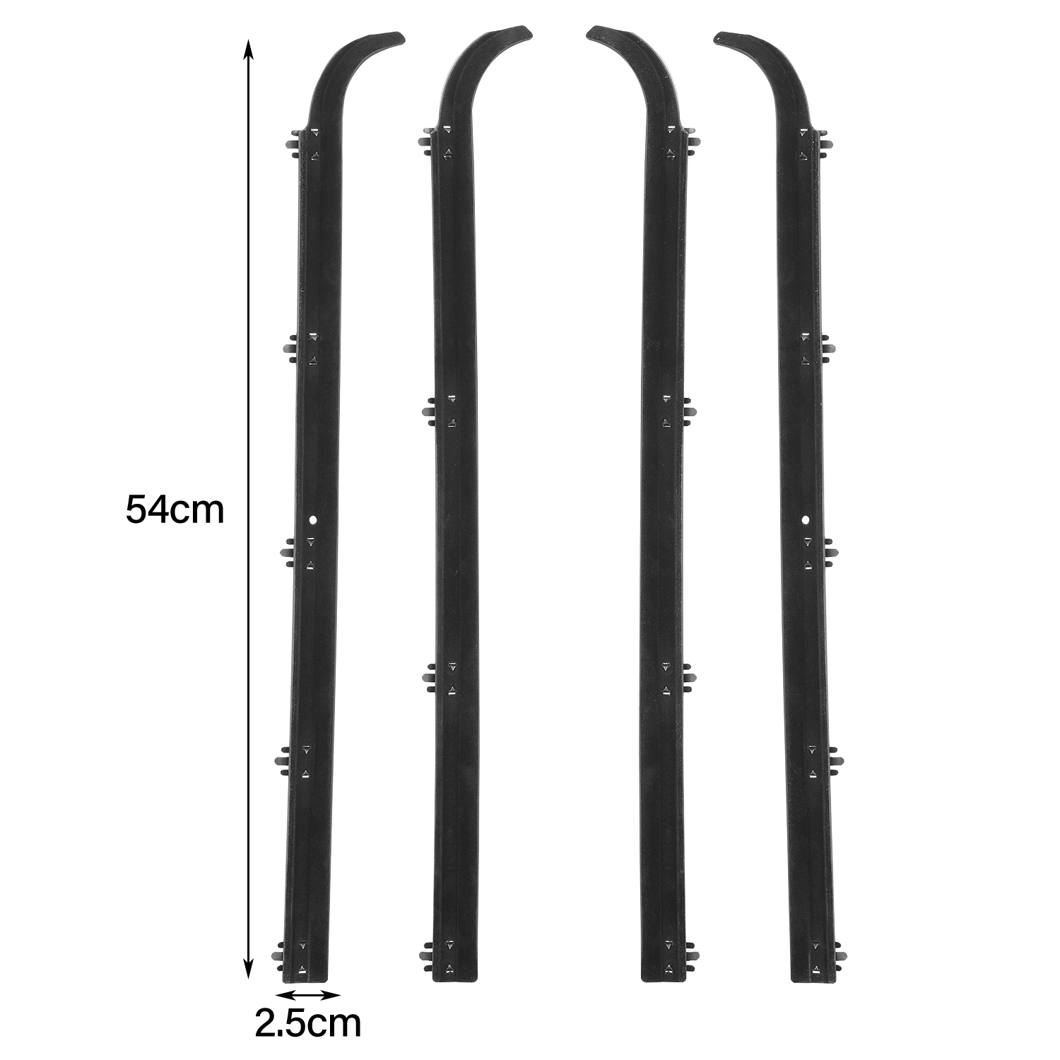 Inner & Outer Door Window Sweep Felts Seals Weatherstrip 4pcs Set for ...