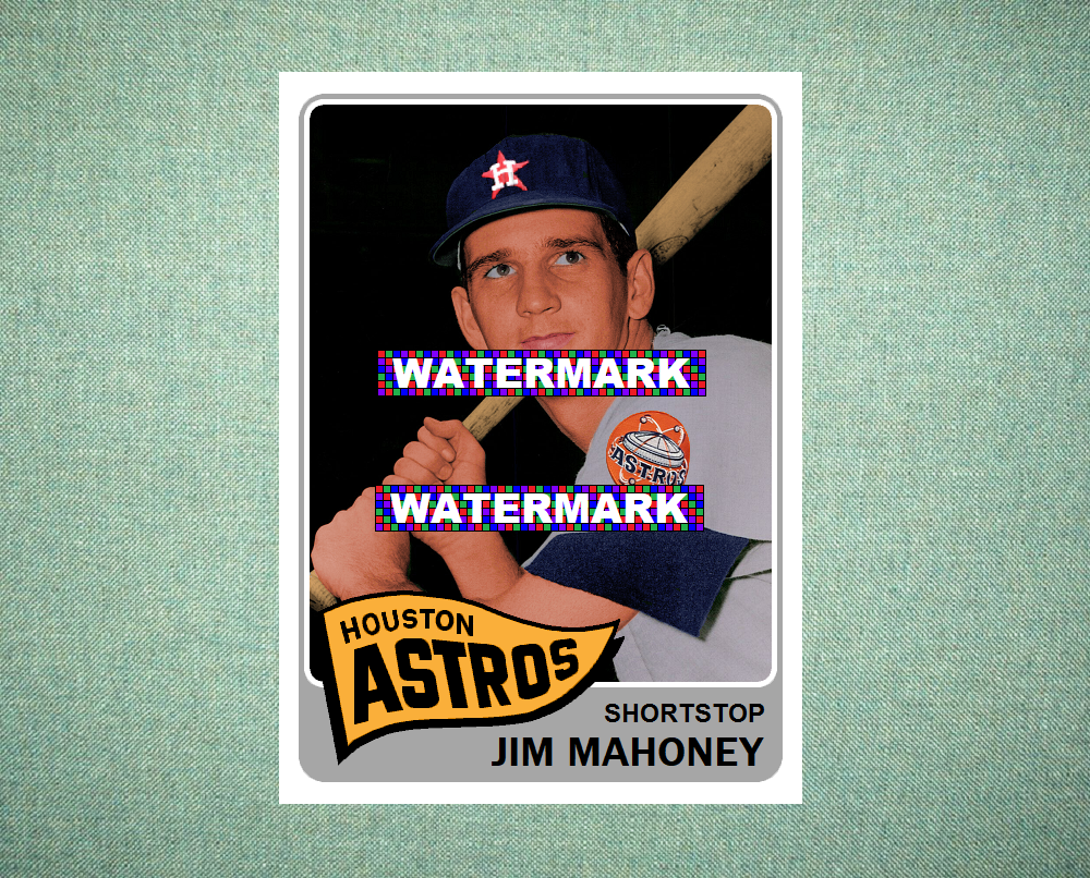 Jim Mahoney Houston Astros 1965 Style Custom Baseball Art Card | eBay