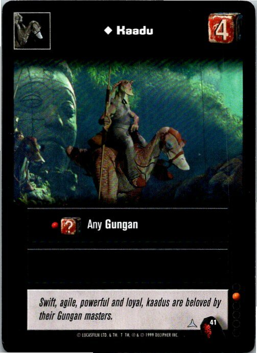 Kaadu Star Wars Young Jedi CCG Card | eBay