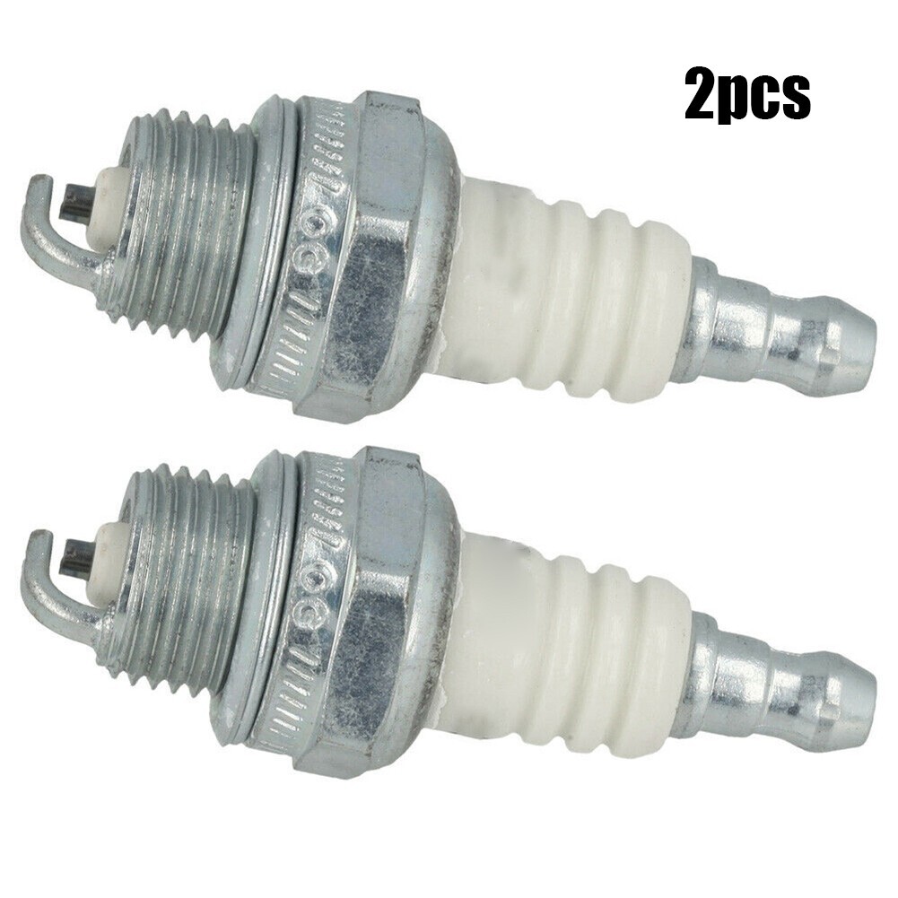 2x Spark Plug Highly Match Lawn Mowers Metal Replacement Easy To ...