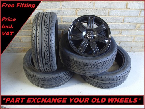 Range Rover L322 19" Black Genuine Alloy Wheels & New Tyres ...