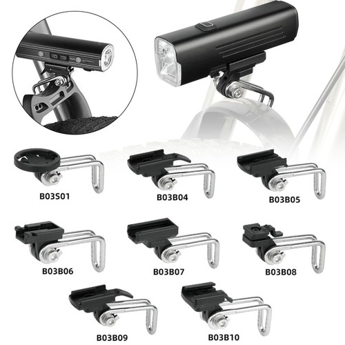 Center Fork Headlight Bracket Clamp Accessories for Outdoor Cycling ...
