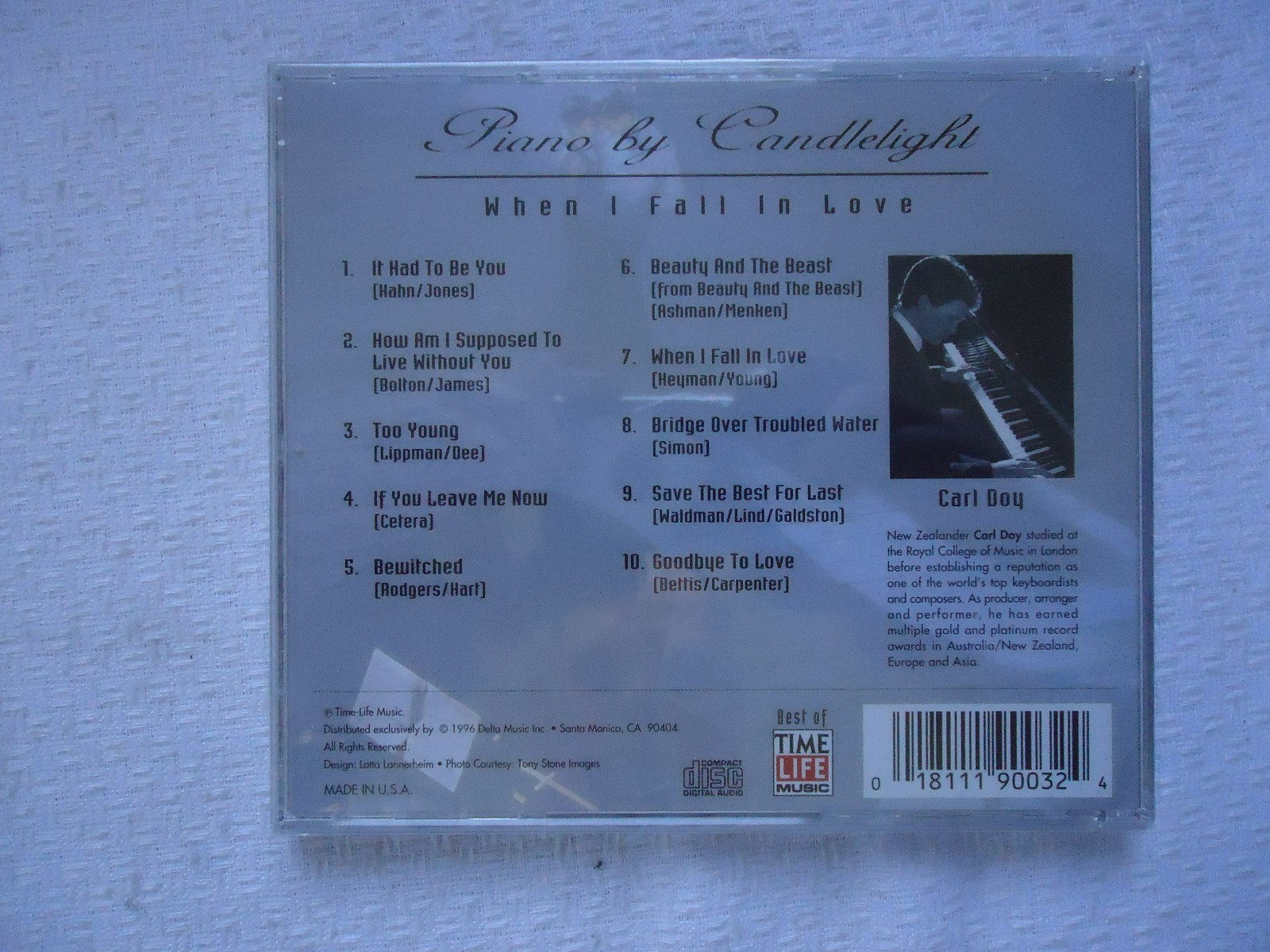 Piano by Candlelight: When I Fall in Love by Carl Doy (CD, Jan-1997 ...