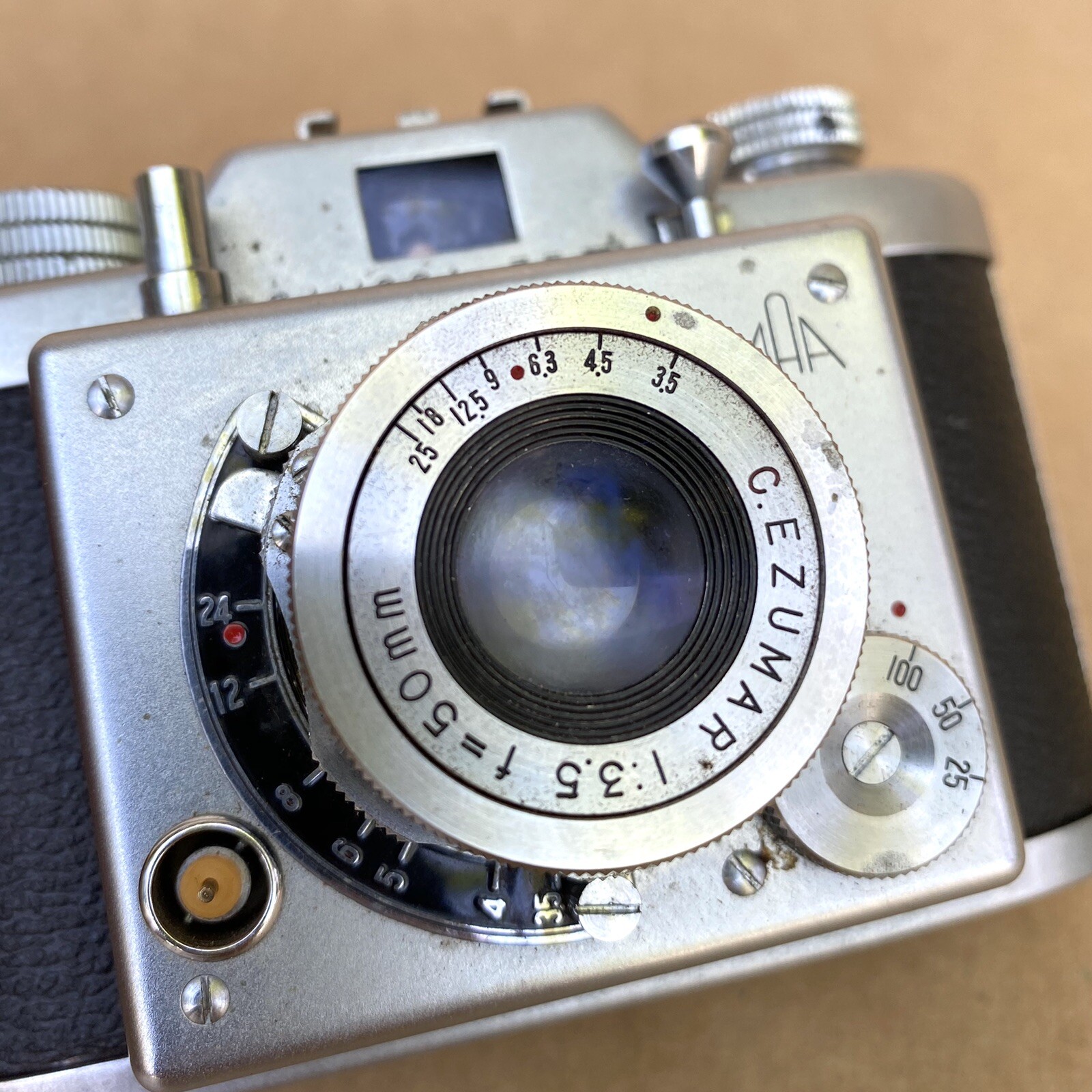 Samoca 35 II Vintage Film Camera W/ C.EZUMAR 50mm 1:3.5 & Leather Case ...