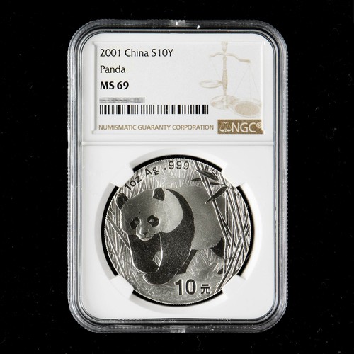 2001 China 10 Yuan 1oz Panda Silver Coin NGC MS69 | eBay