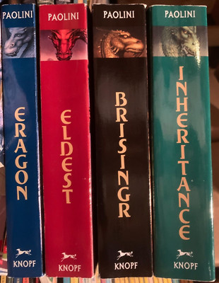 Eragon series 1-4 set: Eragon Eldest Brisingr Inheritance paperback lot ...