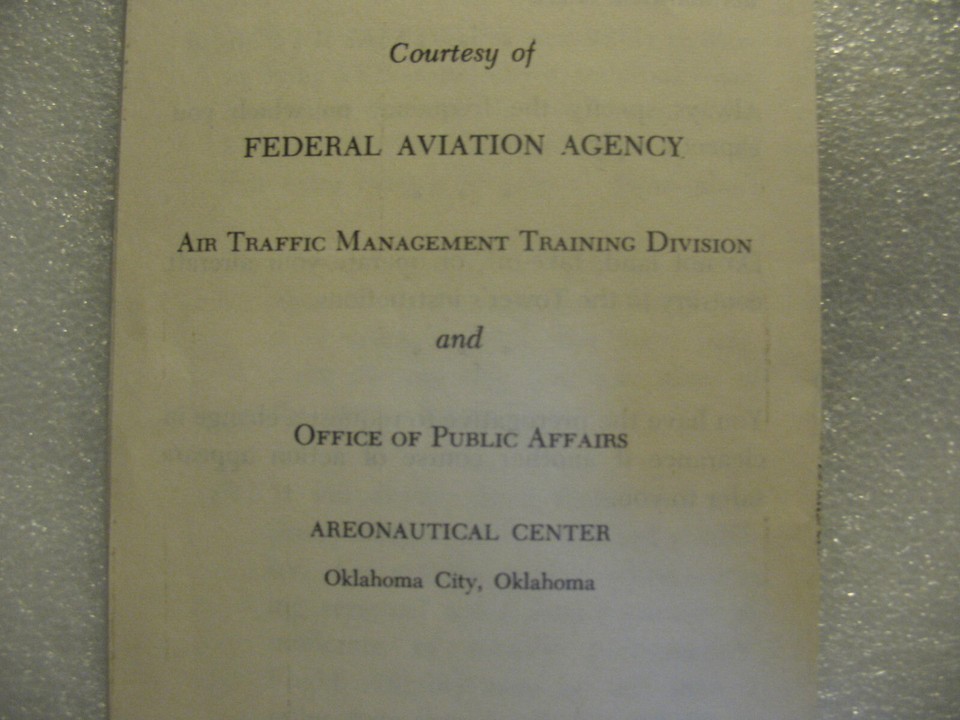 Vintage "The Control Tower" FAA Air Traffic Management Training ...