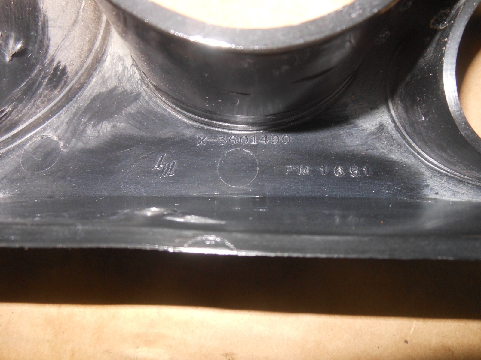 1968-69 AMC AMX JAVELIN TAN BROWN DASH SPEEDOMETER GAUGE OVERLAY BEZEL ...