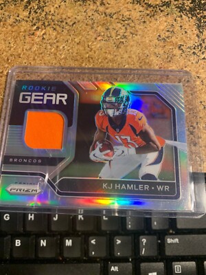 2020 PANINI PRIZM KJ HAMLER ROOKIE GEAR SILVER PRIZM JERSEY CARD | eBay