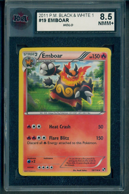 2011 Pokemon Black & White #19 Emboar Holo KSA 8.5 NMM+ | eBay