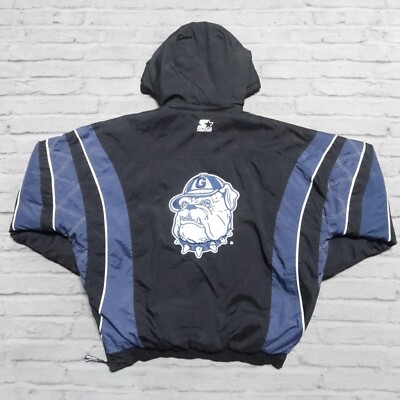 Vintage 90s Georgetown Hoyas Pullover Parka Jacket by Starter Size 2XL ...