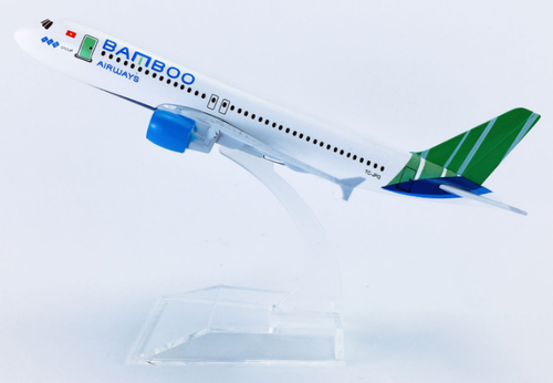 16cm BAMBOO AIRBUS A320 Passenger Aircraft Diecast Aircraft Metal Plane ...
