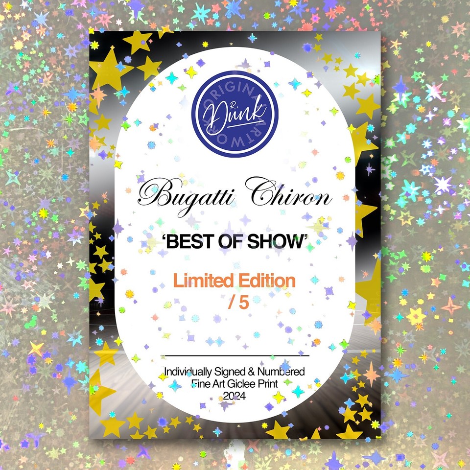 Bugatti Chiron Holographic Best Of Show Sketch Card Limited 1/5 Dr ...
