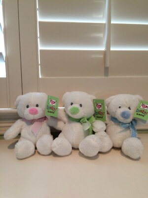 NWT-Baby Ganz-6" Baby Dots Bear-Green Ribbon-BG2283 | eBay