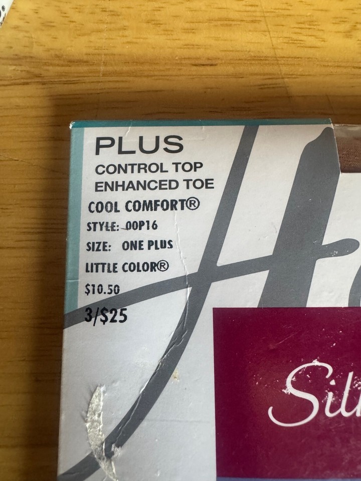 Hanes Silk Reflections Sheer Control Top Enhanced Toe Pantyhose ONE ...