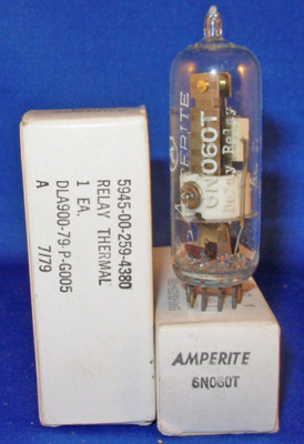 NOS / NIB Pair Amperite 6NO60T Delay Relay Tubes | eBay