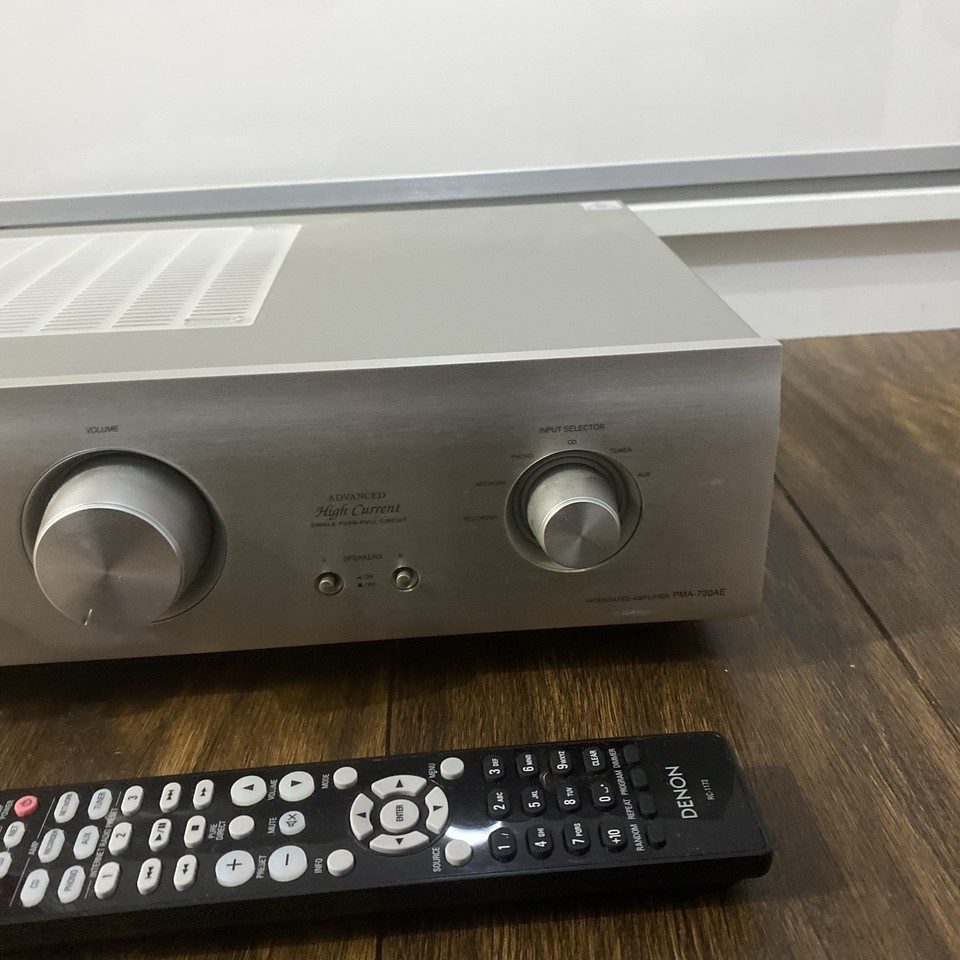 Denon PMA-720AE Integrated Amplifier Stereo, Silver Advanced High ...