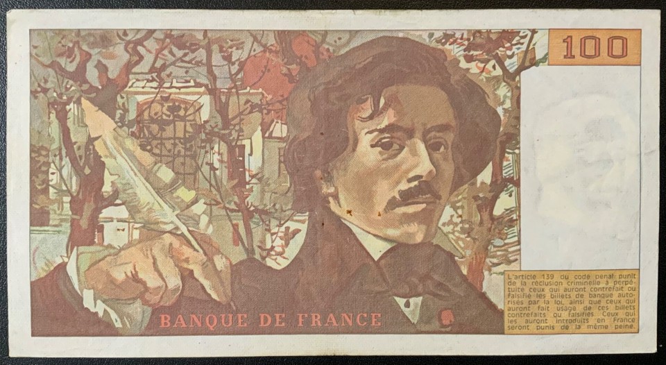 1986 FRANCE PAPER MONEY - 100 FRANCS BANKNOTE! | eBay