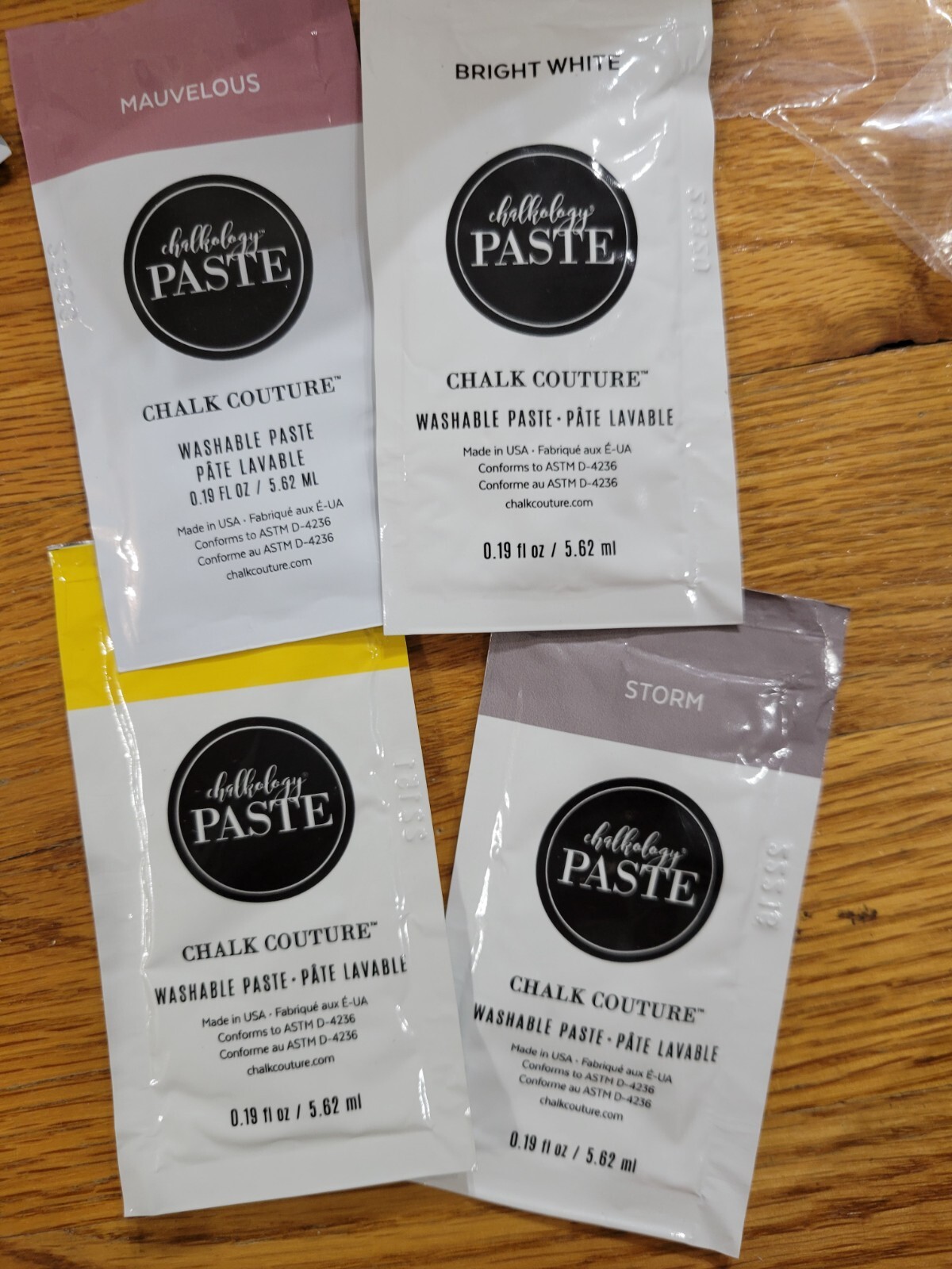 4 X Chalk Couture Chalkology Paste Packet 0.19 OZ 5.62 M L | eBay