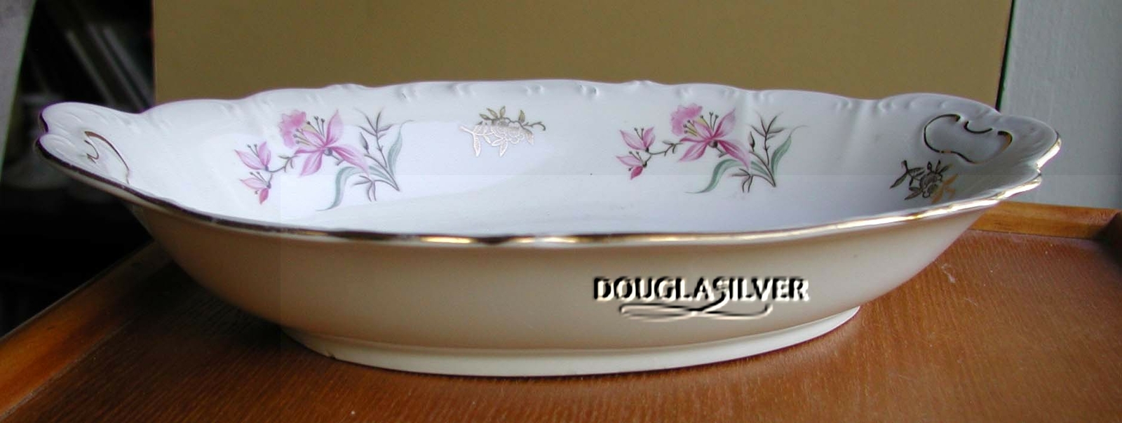 BOHEMIA BOH8 CATTLEYA ORCHIDS CHINA 12 7/8" OVAL SERVING DISH | eBay