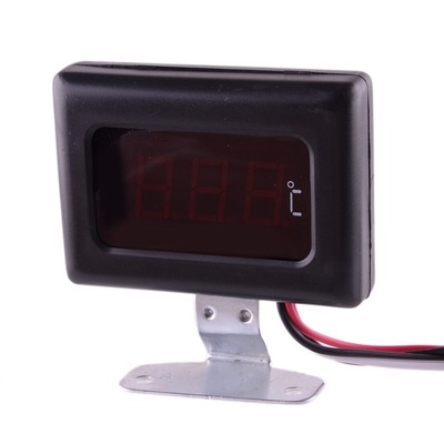 12V LCD Digital LED Car Water Temperature Meter Temp Gauge With Sensor ...