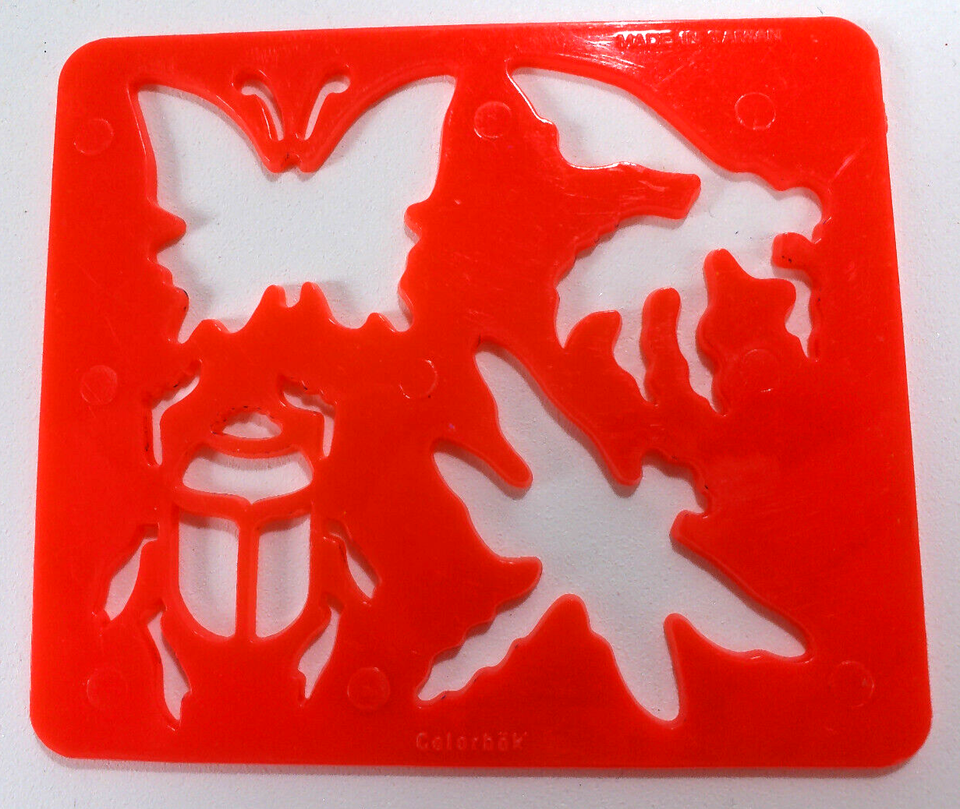 Vtg ColorBok 3" Stencil Lot / Multi-Color / Multi-Theme / Animals ...