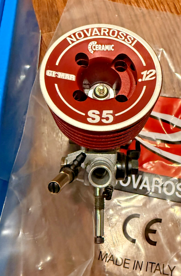 Novarossi Gimar S12 Rotary Carb SG Shaft Ceramic .12 5 Port Touring Car ...
