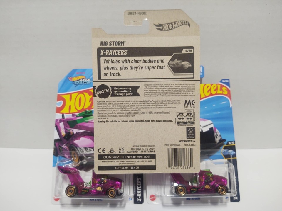 Hot Wheels Treasure Hunt RIG STORM💰 2025 E case - Lot of 3 | eBay