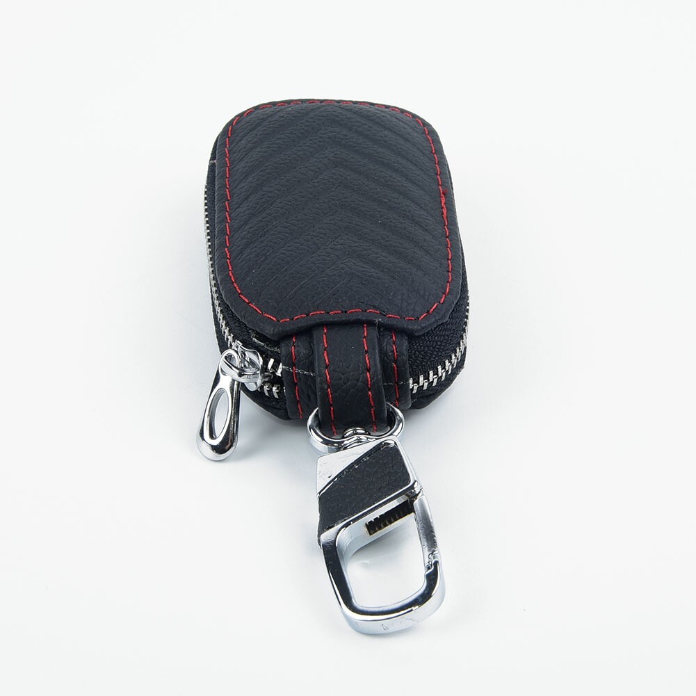 Car Smart Key-Holder Cover Keychain/ Bag Leather Remote Fob Zipper ...