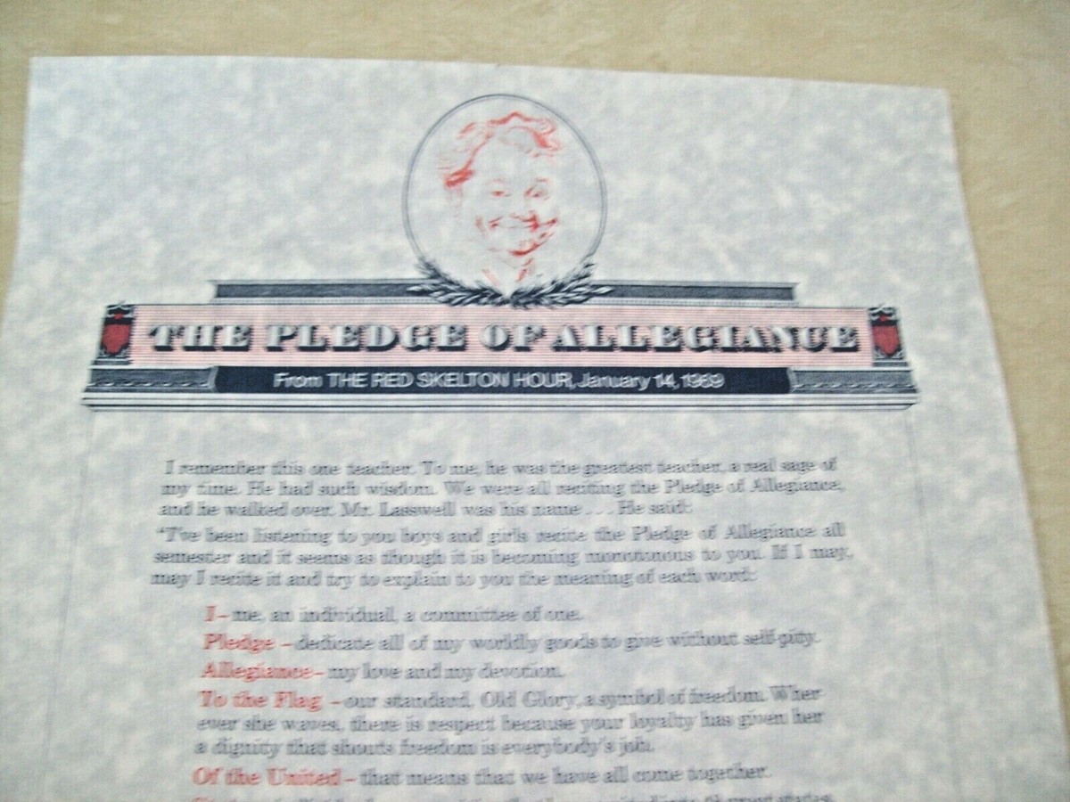 Red Skelton Pledge Of Allegiance