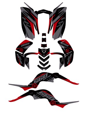 Fits Yamaha Raptor 660 GRAPHICS KIT STICKER DECALS YAMAHA RAPTOR 660 | eBay