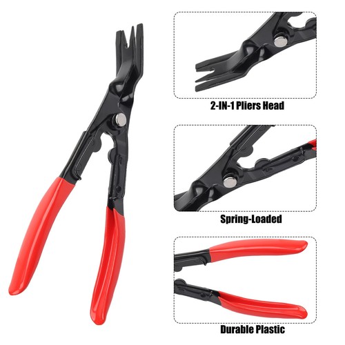 3PCS Auto Trim Clip Remover Tool Removal Pliers Fastener Door Panel ...