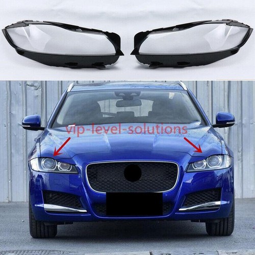 For Jaguar XF 2016-2020 A Pair Headlight Lens Clear Cover Replace ...