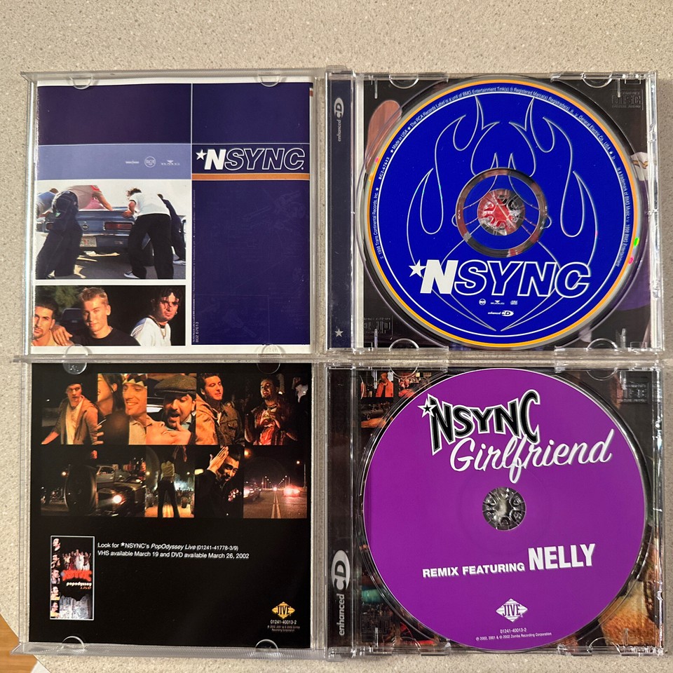 NSYNC Self Titled NELLY GIRLFRIEND REMIX CD Single 2 CD Lot CIB ...
