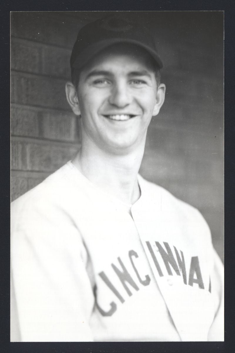 JOHNNY OSTROWSKI Real Photo Postcard RPPC 1940 Cincinnati Reds George ...