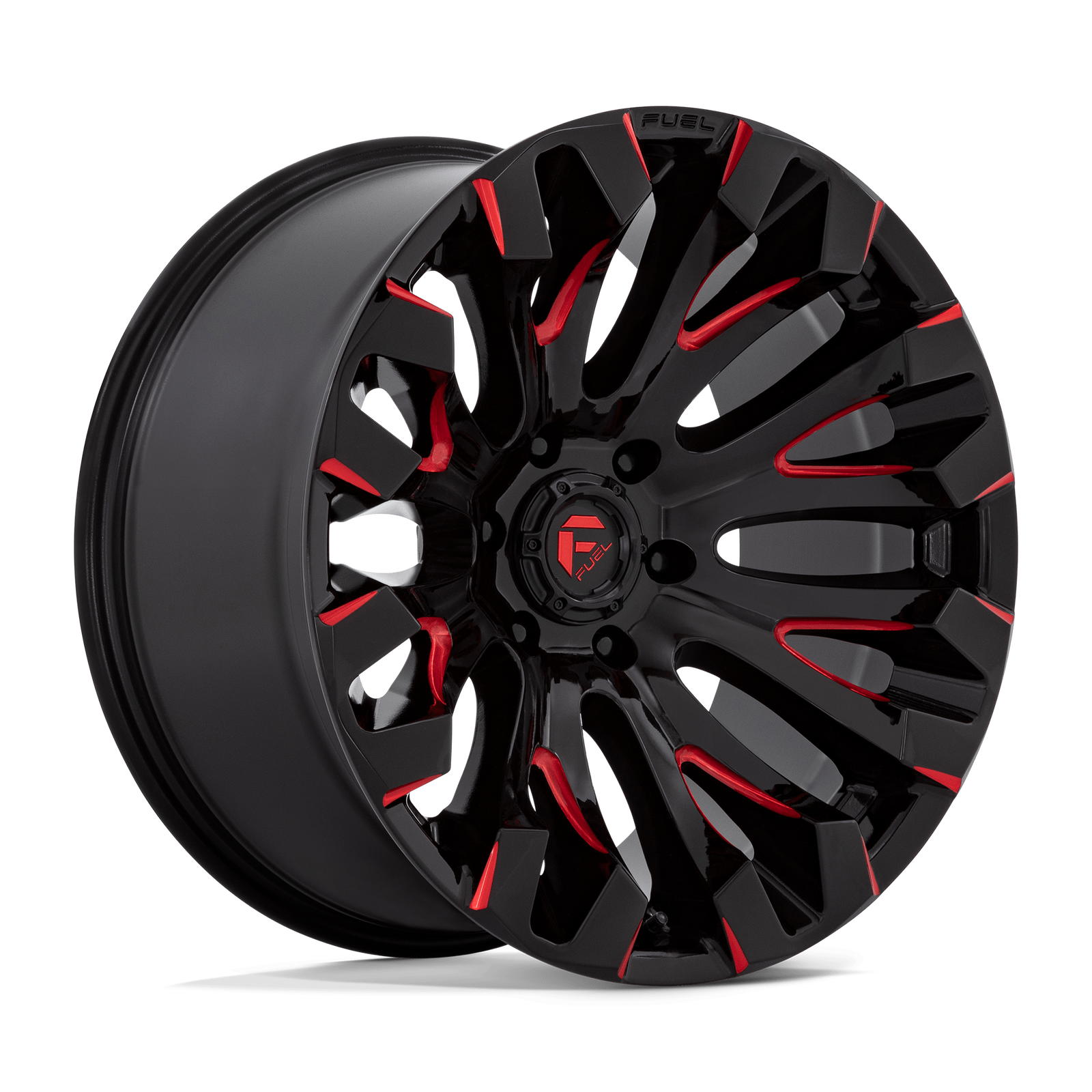 Fuel D829 Quake Gloss Black Milled Red Tint Rim: 20x9, 5x139.7/5x5.5 ...