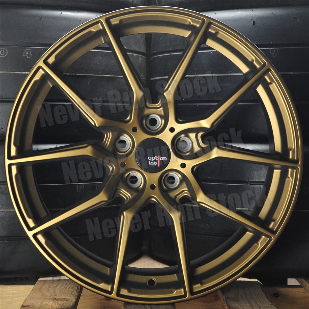 OPTION LAB R716 18x9.5 5x108 35 OFFSET MATTE BRONZE 10 SPOKES SPORT ...
