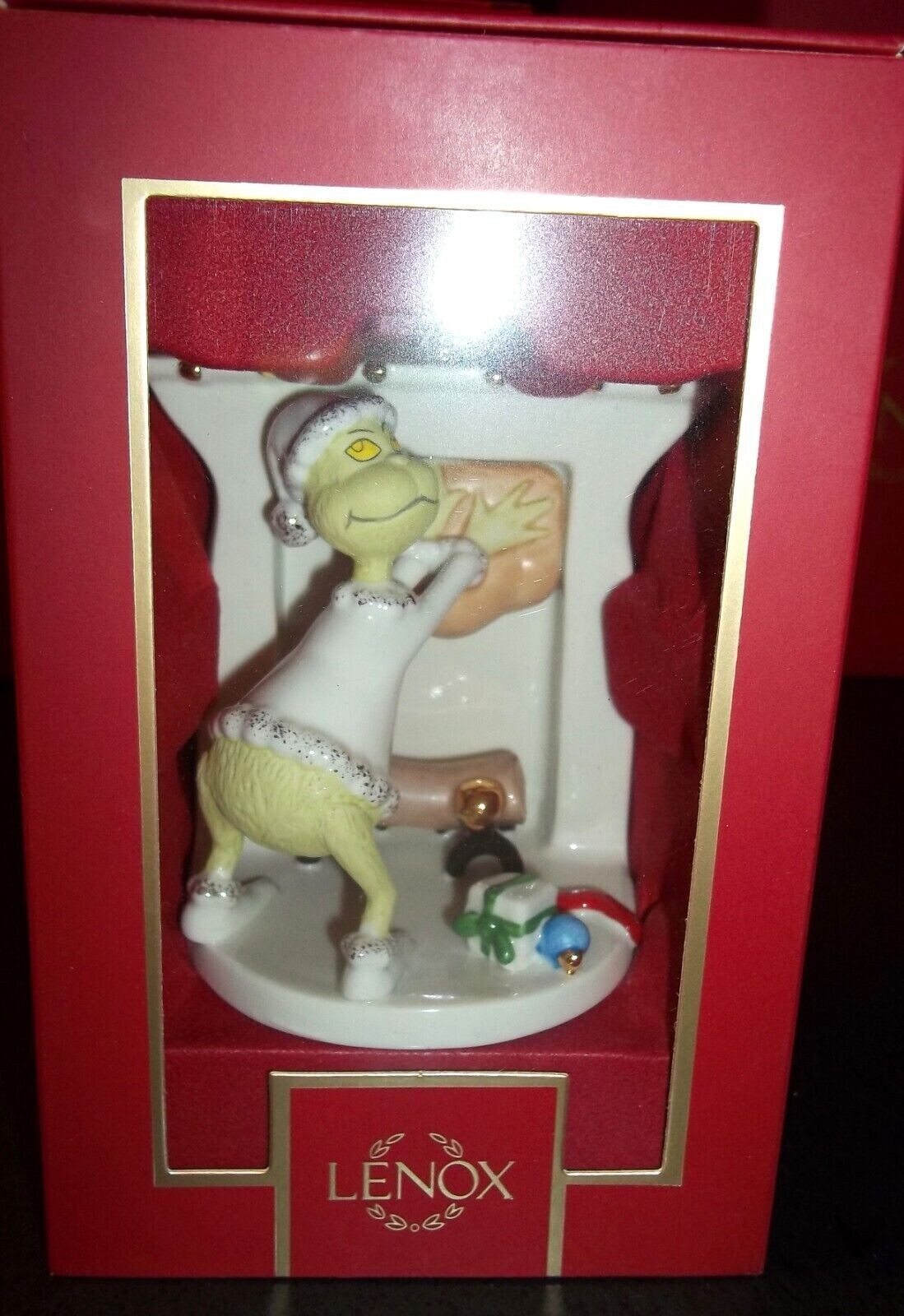 Lenox Grinch Gift Stealing Figurine Ornament Dr. Seuss Who Stole ...