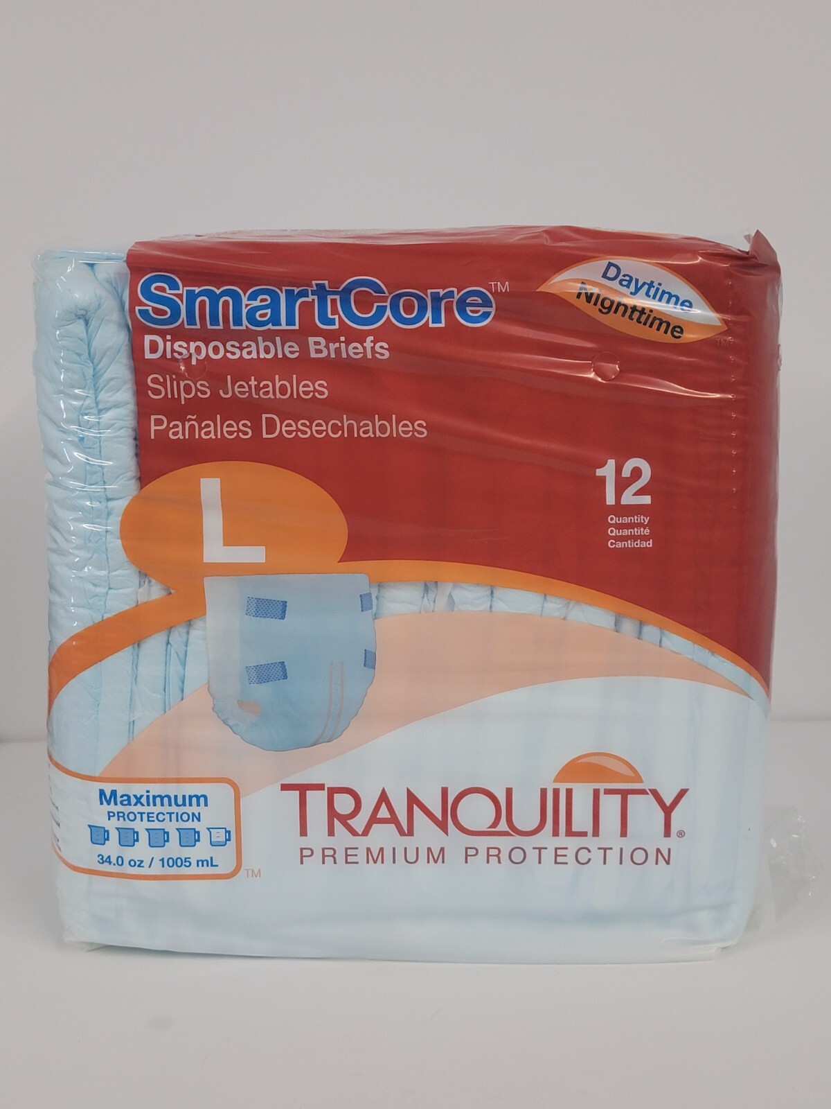 12 Pack of Tranquility SmartCore Disposable Briefs Large Adult Diaper | eBay