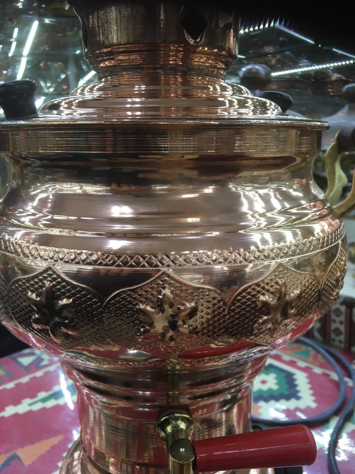 Vintage Turkish Handmade Handcrafted Copper Electric Samovar Semaver ...
