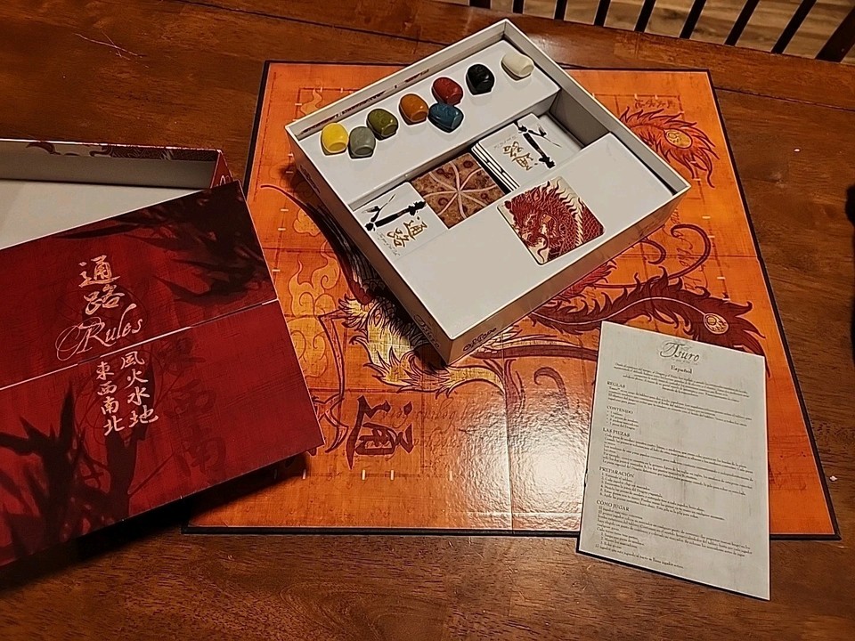 Tsuro The Game of the Path Board Game Calliope -Complete Tiles & Stones ...