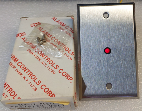 Alarm Controls Corp. RP-28 /24 Volt RED LED 1 Gang Stainless Steel ...