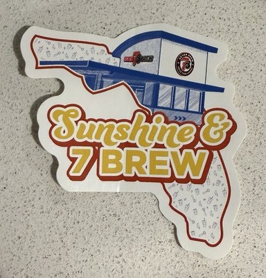 7 Brew Florida State Sticker Sunshine & 7 Brew Coffee | eBay
